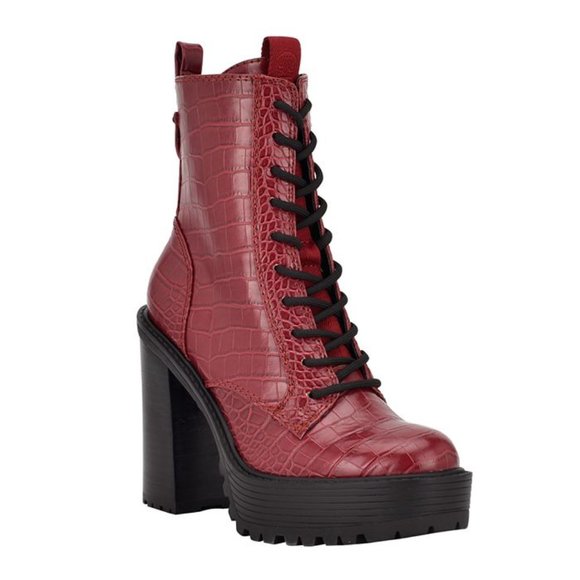 Guess | Shoes | Guess Womens Kaniela High Heel Platform Merlot Red ...